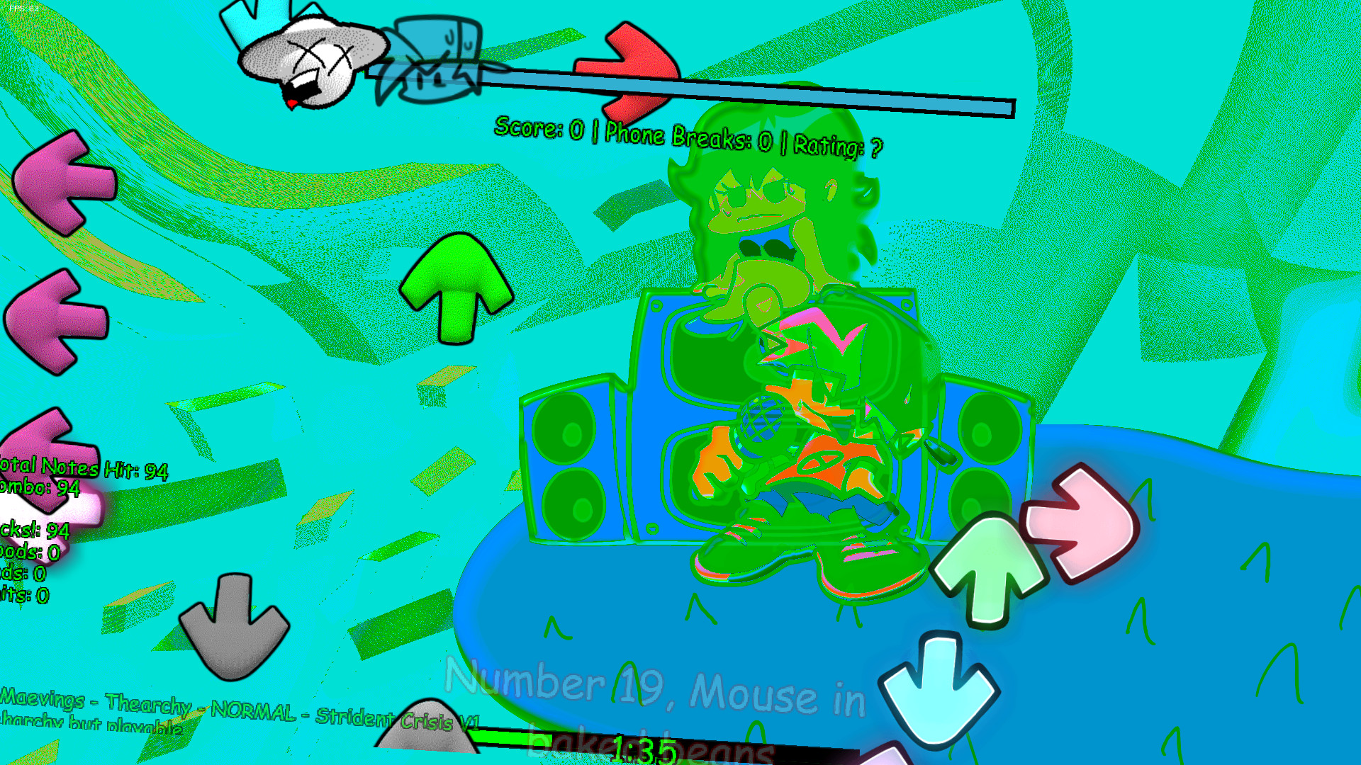 Thearchy recharted (no spam) Mod for Friday Night Funkin' | FNF Mods