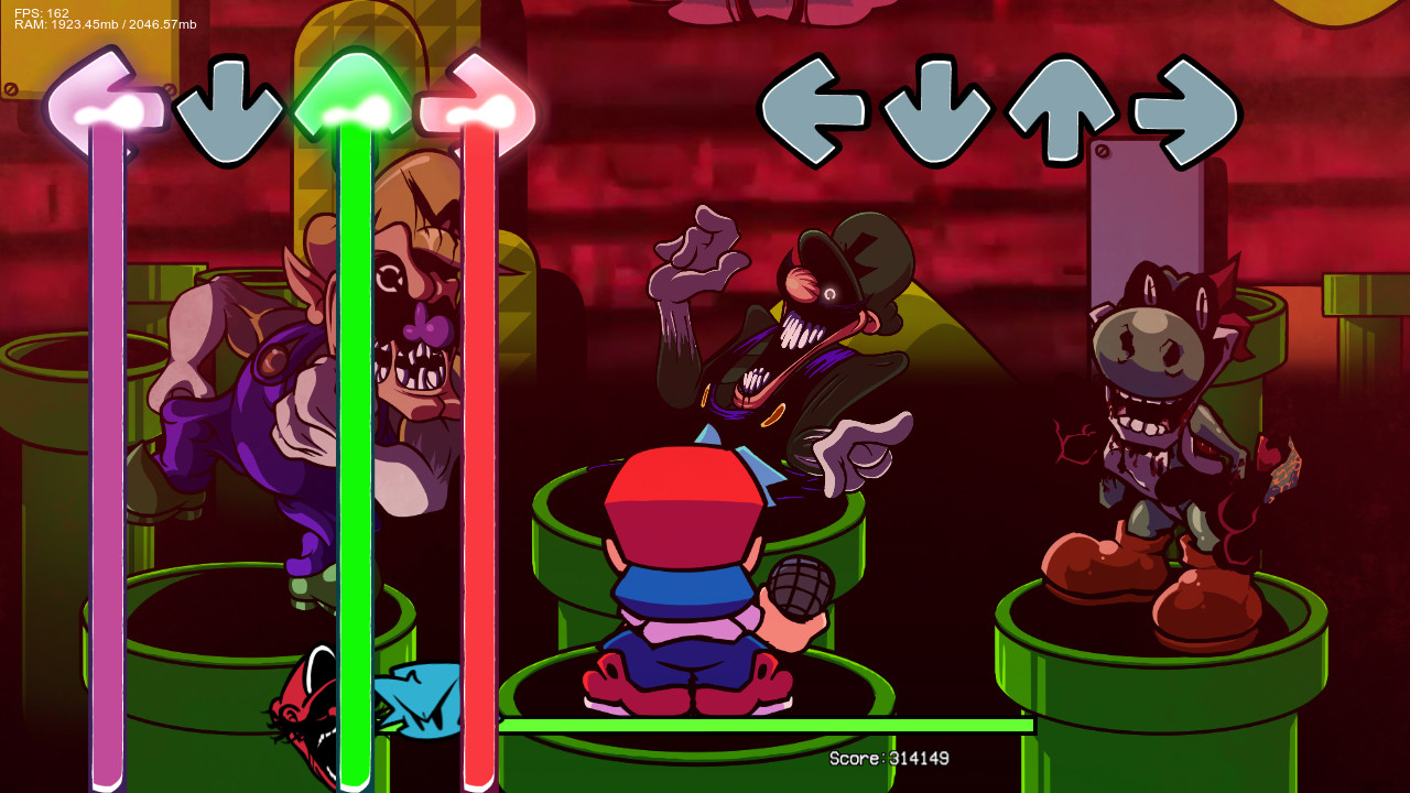 Mario's Madness V2 Unbeatable V-slice Port Mod for Friday Night Funkin ...