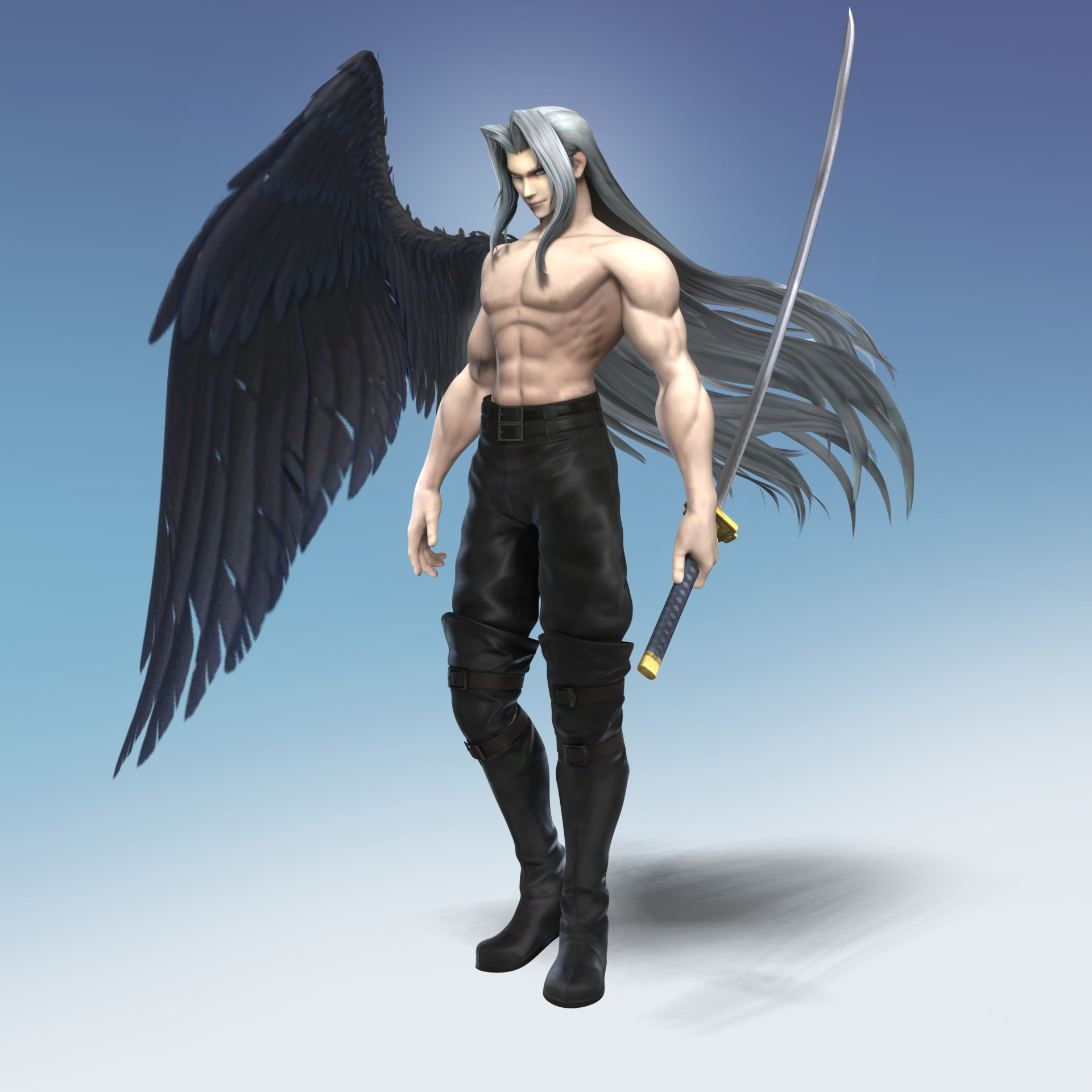 Sephiroth Ultimate Pose Cosmetic Pack Mod for Super Smash Bros. Brawl ...