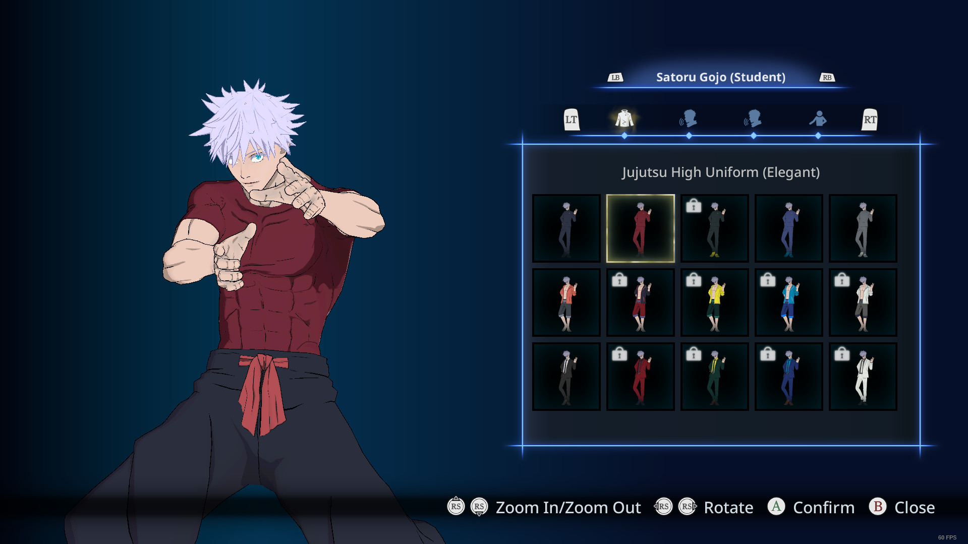 Manga Outfit Gojo Mod for Jujutsu Kaisen: Cursed Clash | JJKCC Mods