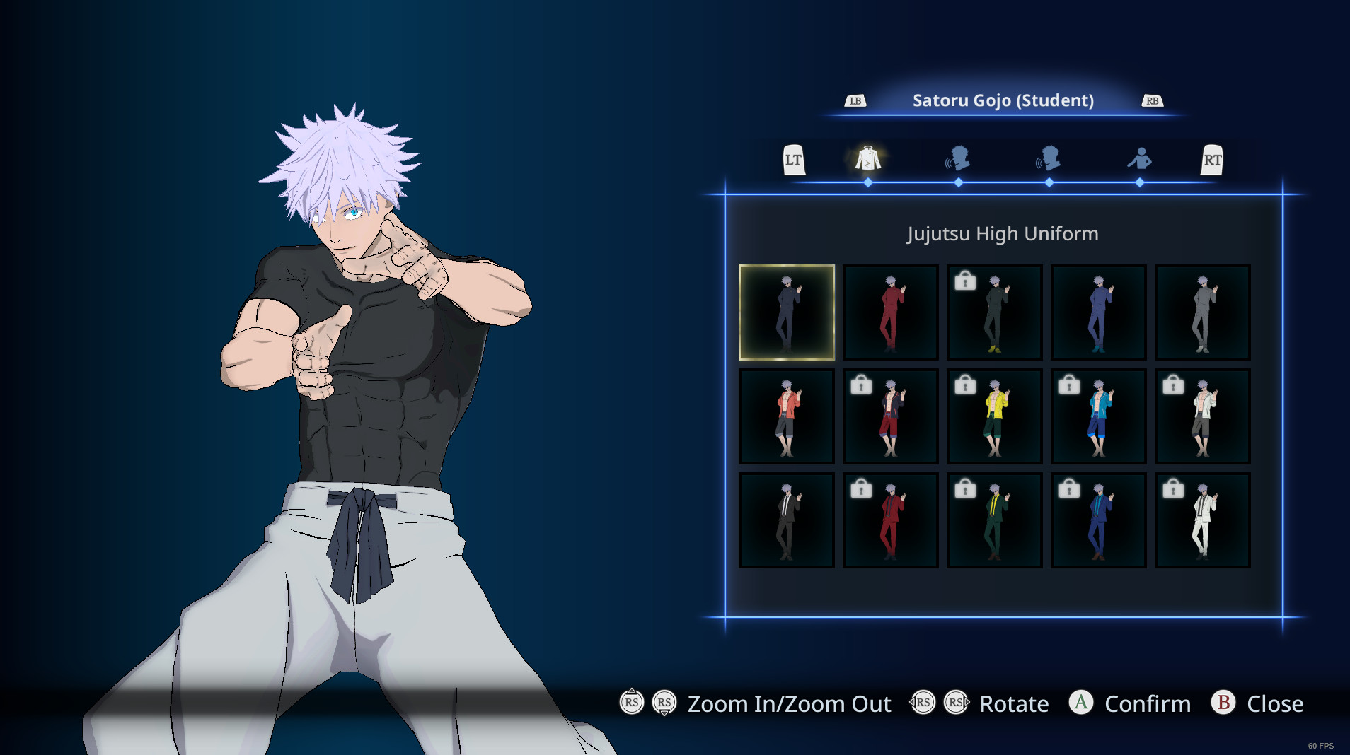 Manga Outfit Gojo Mod for Jujutsu Kaisen: Cursed Clash | JJKCC Mods