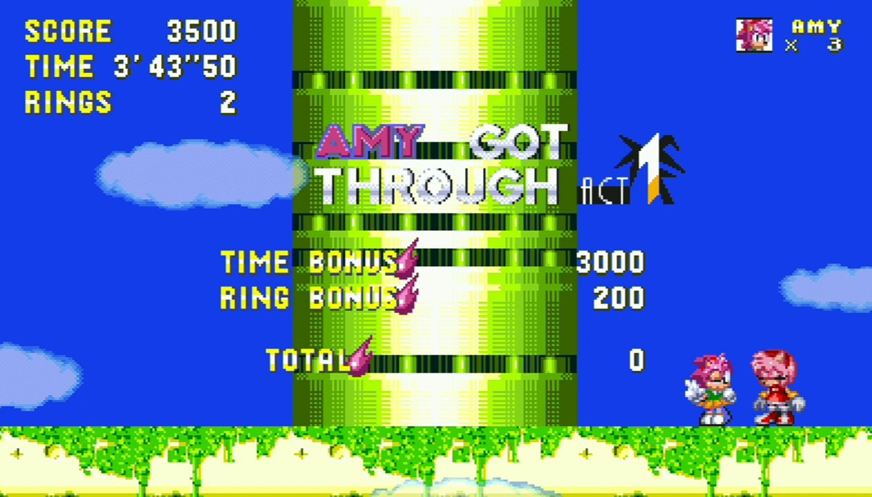 Modgen Amy over Mecha Sonic Mod for Sonic 3 A.I.R. | S3AIR Mods