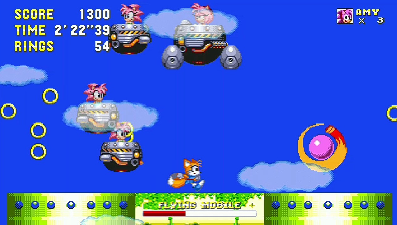 Modgen Amy over Mecha Sonic Mod for Sonic 3 A.I.R. | S3AIR Mods