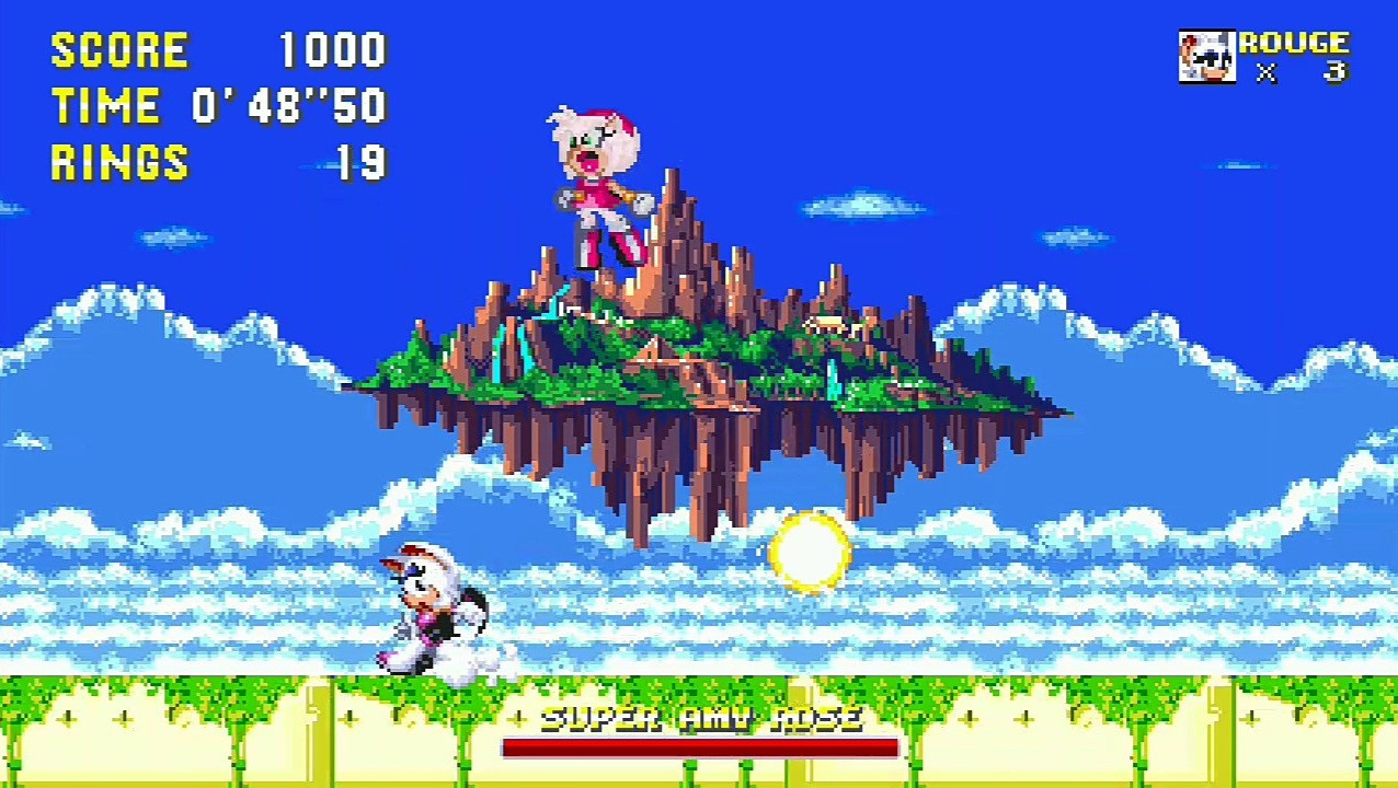 Modgen Amy over Mecha Sonic Mod for Sonic 3 A.I.R. | S3AIR Mods