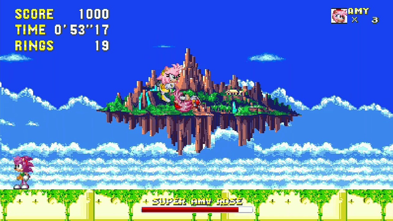 Modgen Amy over Mecha Sonic Mod for Sonic 3 A.I.R. | S3AIR Mods