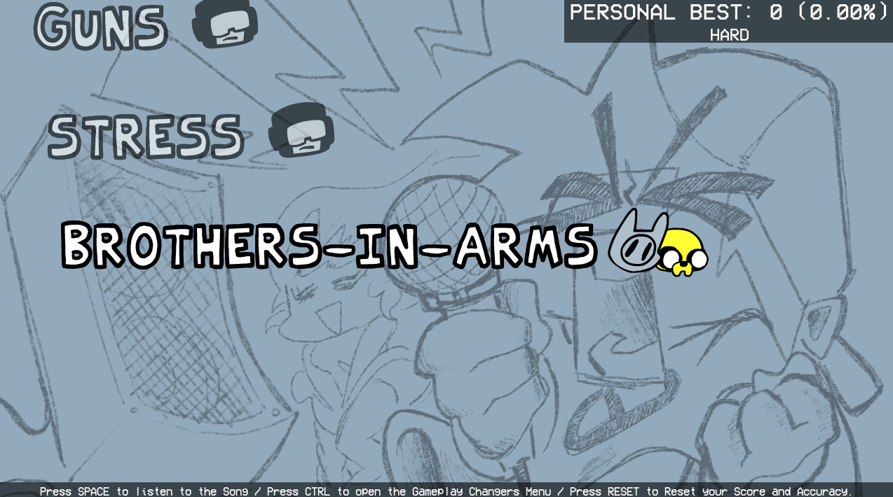 Brothers in arm Revamp (official chart) Mod for Friday Night Funkin ...