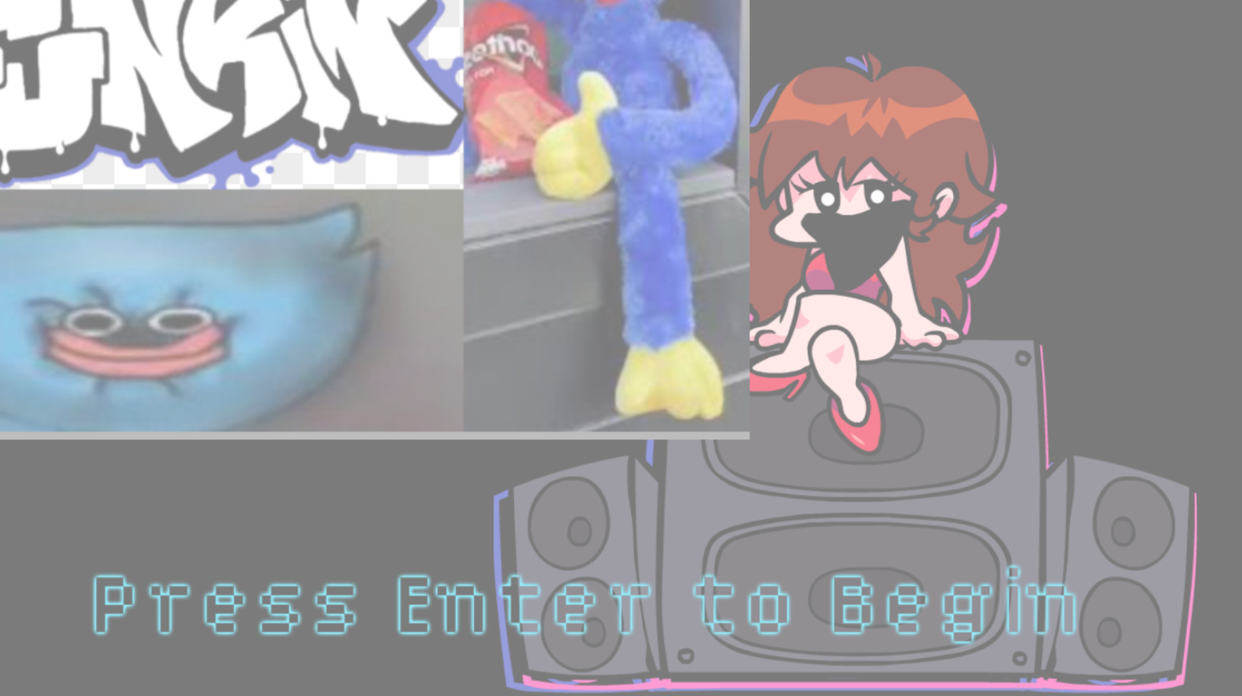 Huggy Wuggy Deepfried Mod for Friday Night Funkin' | FNF Mods