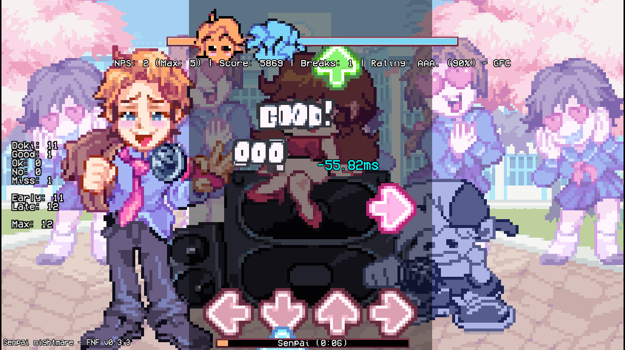 DDTO HUD V2.5 (V-slice) Mod for Friday Night Funkin' | FNF Mods