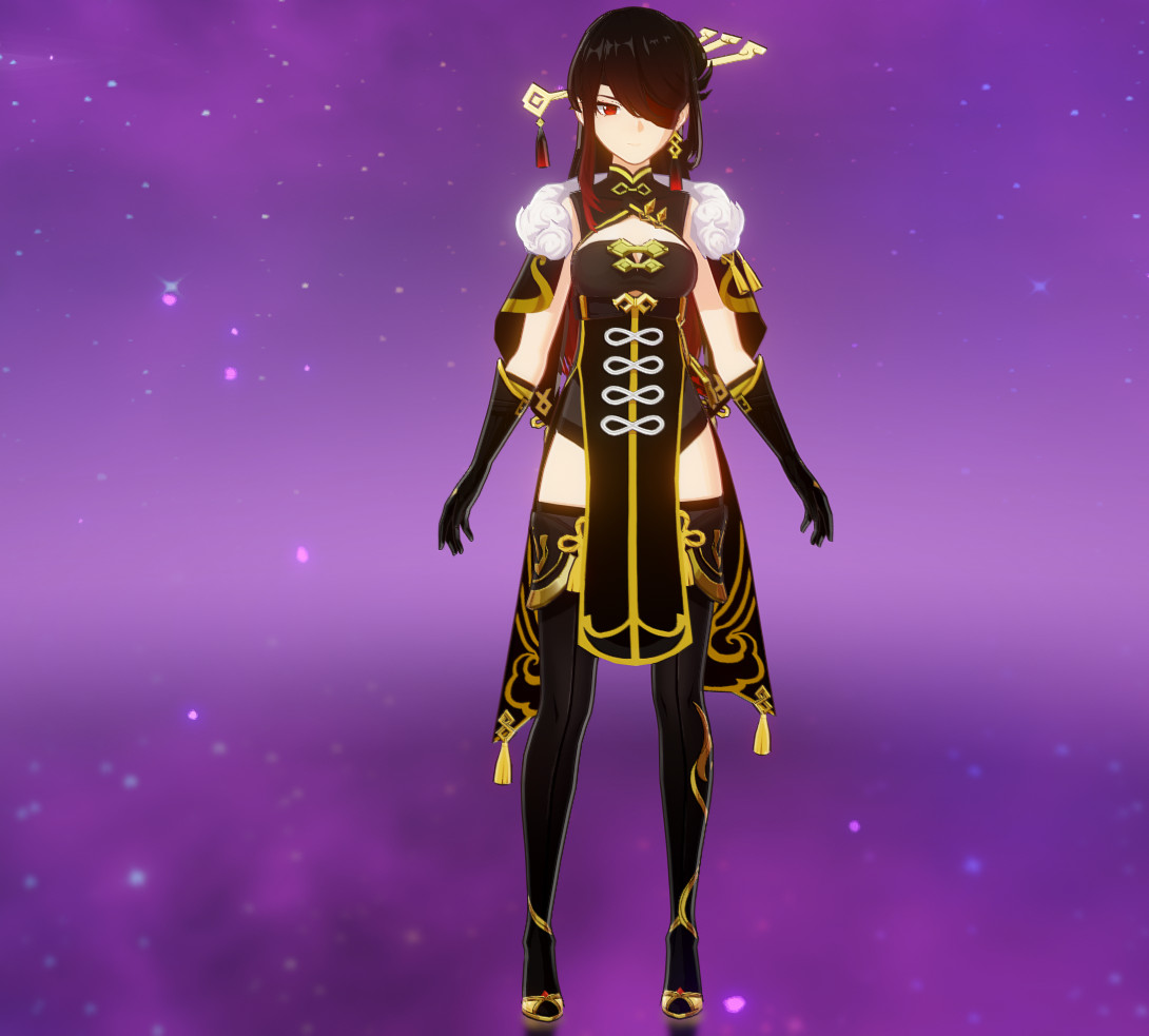 Beidou Black/Gold Recolor Mod for Genshin Impact | GI Mods