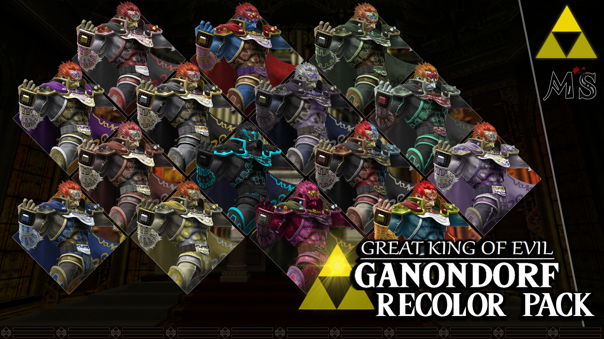 Great King of Evil Recolor Pack Mod for Super Smash Bros. Ultimate ...