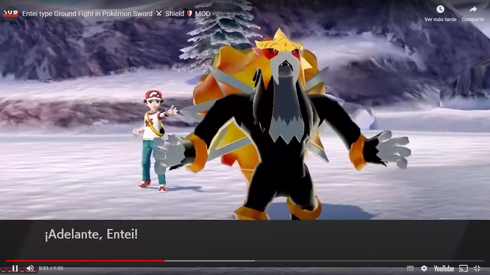 Entei type Ground / Fight Mod for Pokemon Sword & Shield | SWSH Mods