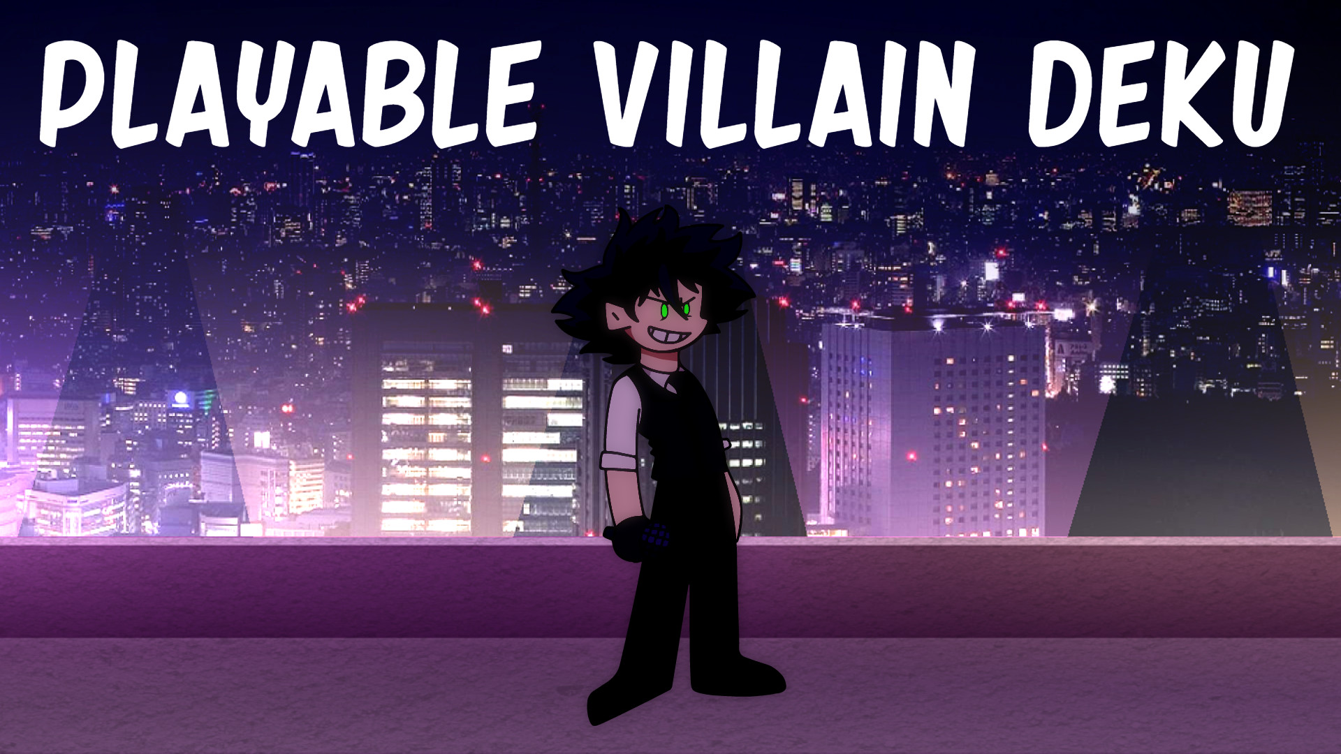 Playable Villain Deku Mod for Friday Night Funkin' | FNF Mods