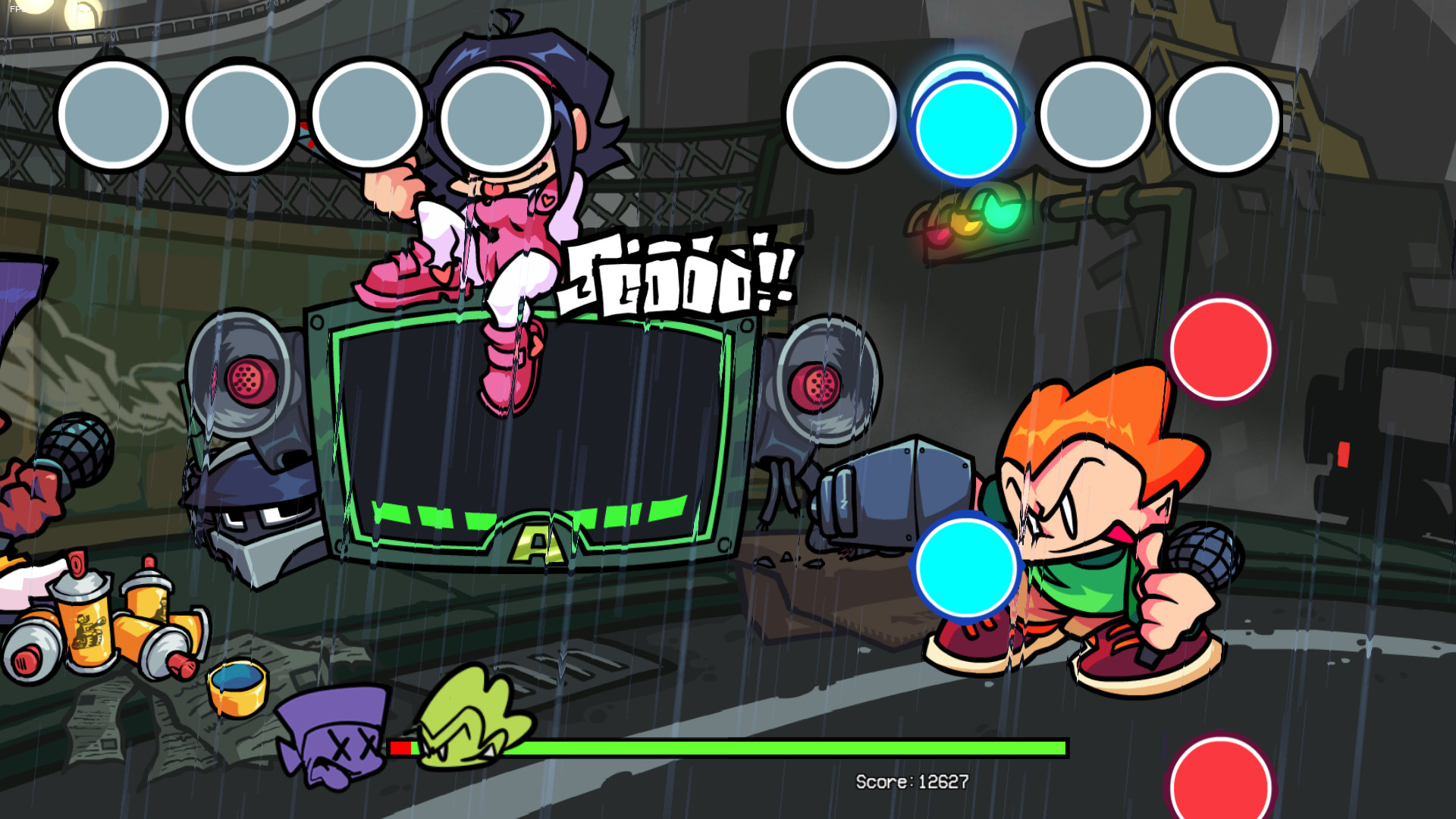 Circle Note Skins for V-Slice Mod for Friday Night Funkin' | FNF Mods
