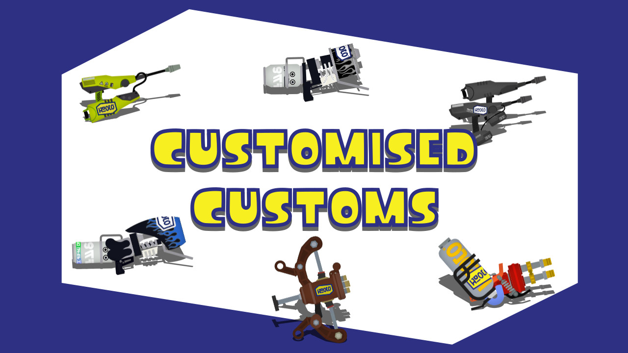 Customised Customs [Weapon skin edits] Mod for Splatoon 3 | Splatoon 3 Mods