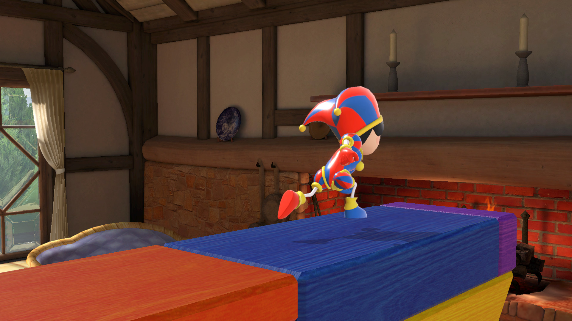 Pomni (The Amazing Digital Circus) Mii Costume Mod for Super Smash Bros ...