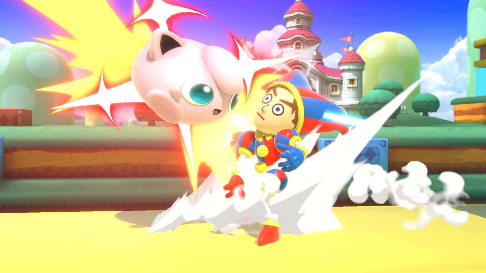 Pomni (The Amazing Digital Circus) Mii Costume Mod for Super Smash Bros ...