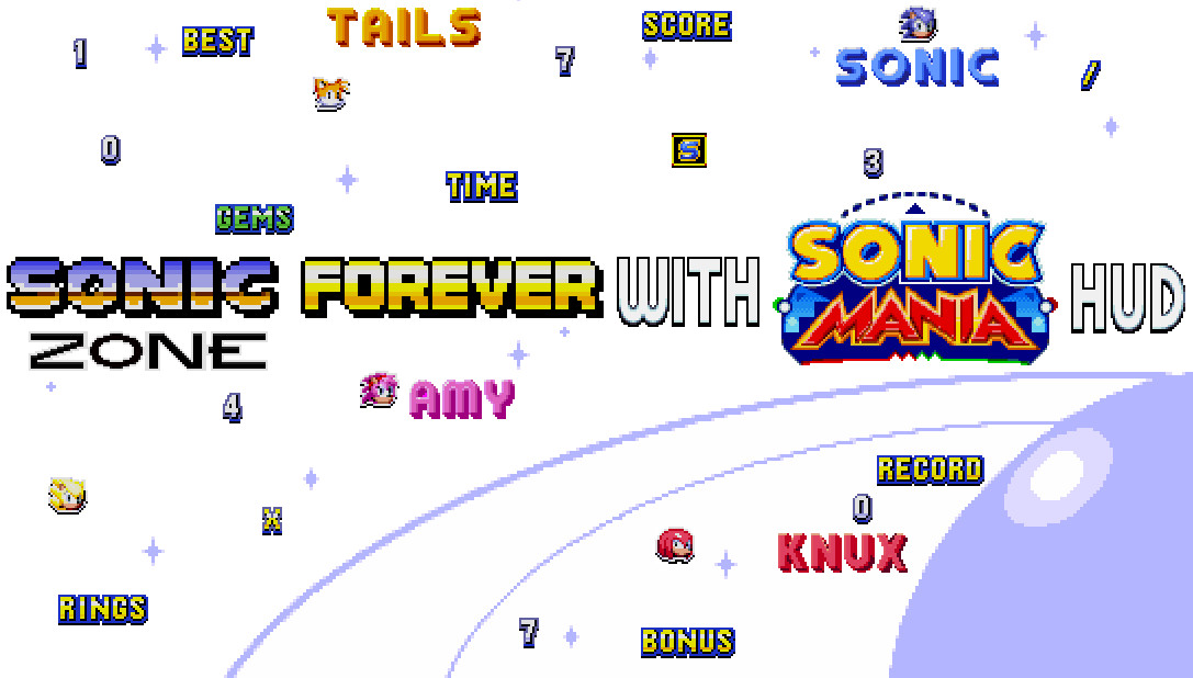 Sonic Forever - Sonic Mania HUD Mod for Sonic the Hedgehog Forever ...