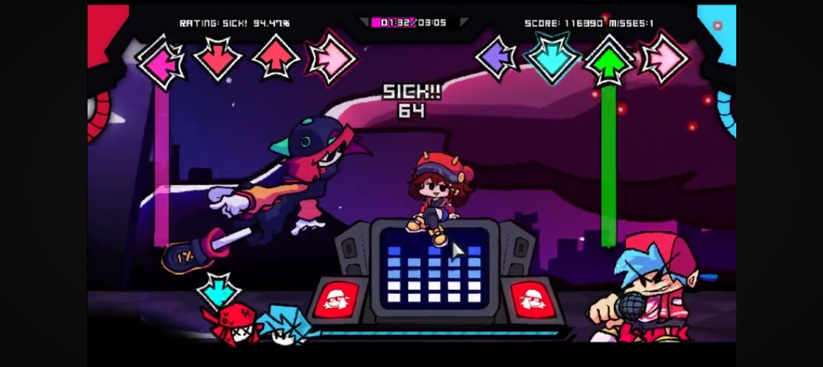 HOTLINE 024:THE SAKURA MIX FANMADE BUILD Mod for Friday Night Funkin ...