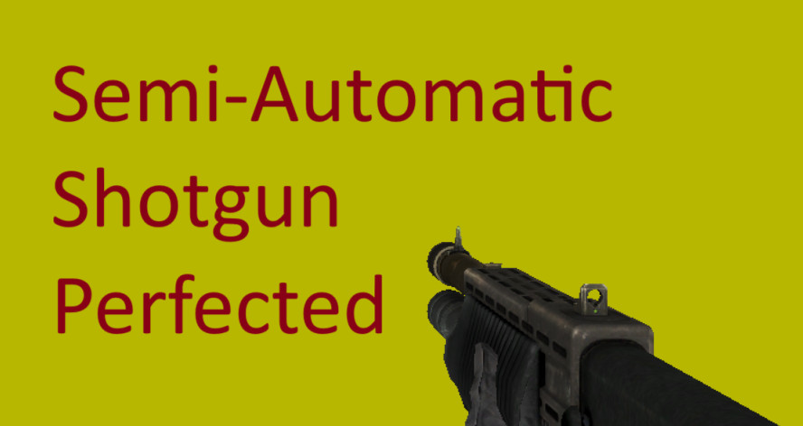 Semi-Automatic Shotgun Perfected Mod for Half-Life 2 | HL2 Mods