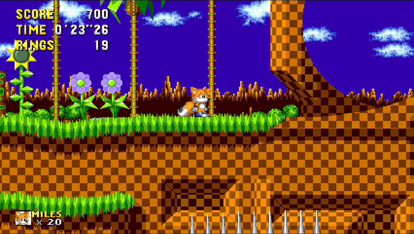 Sweet's Tails in Sonic 1 Forever Mod for Sonic the Hedgehog Forever ...