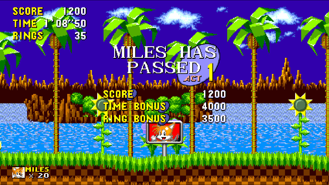 Sweet's Tails in Sonic 1 Forever Mod for Sonic the Hedgehog Forever ...