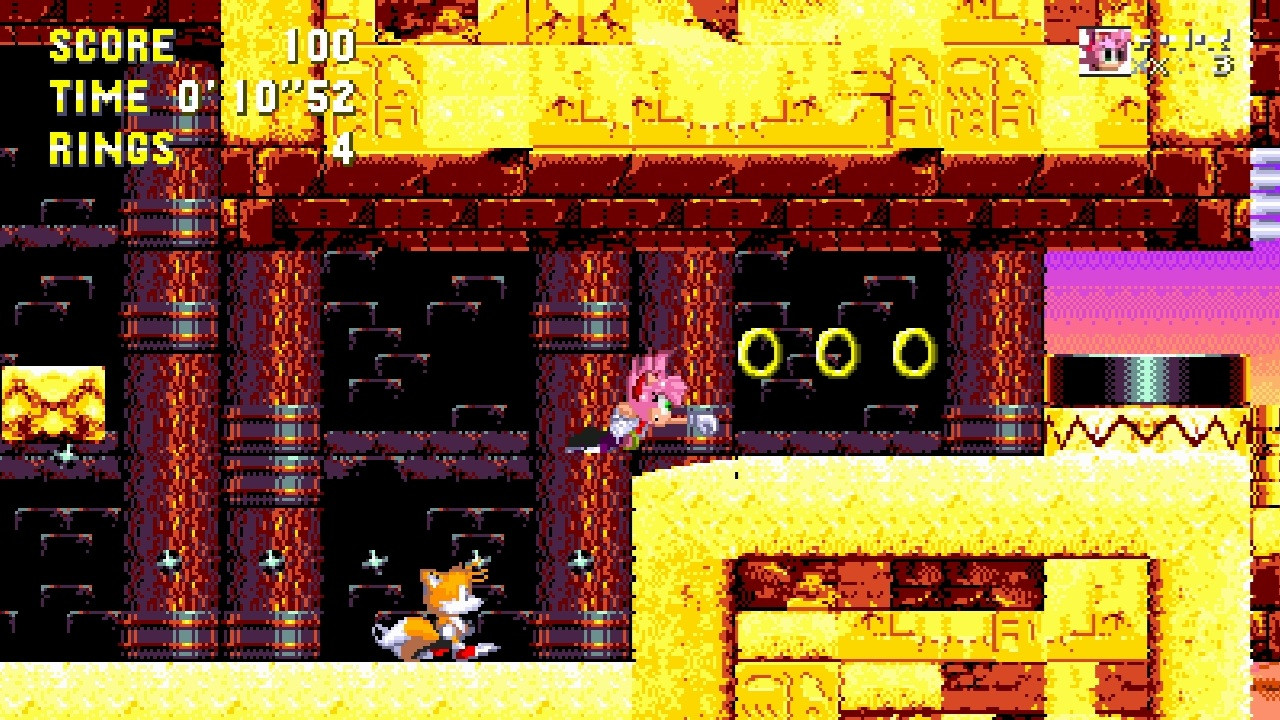 Fleetway Amy over Knuckles Mod for Sonic 3 A.I.R. | S3AIR Mods