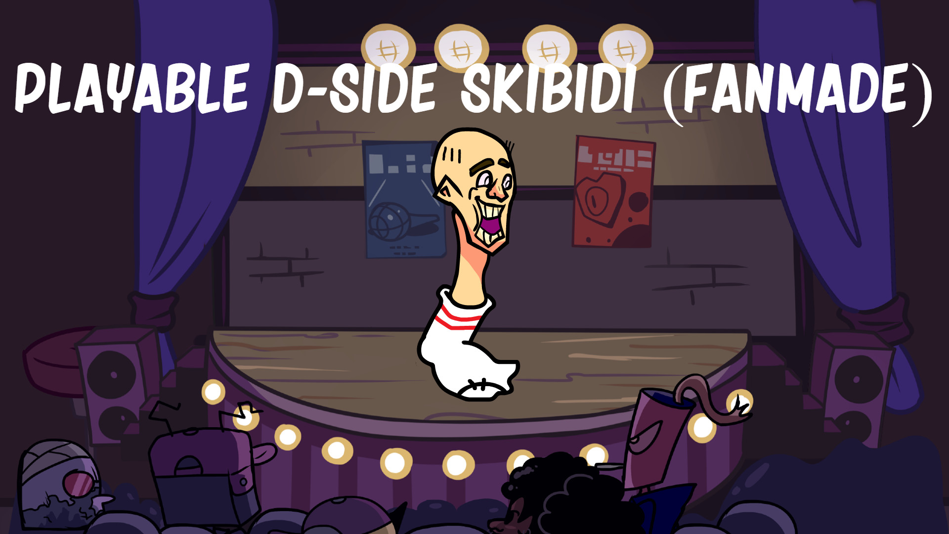 Playable D-Side Skibidi (FanMade) + FLA Mod for Friday Night Funkin ...