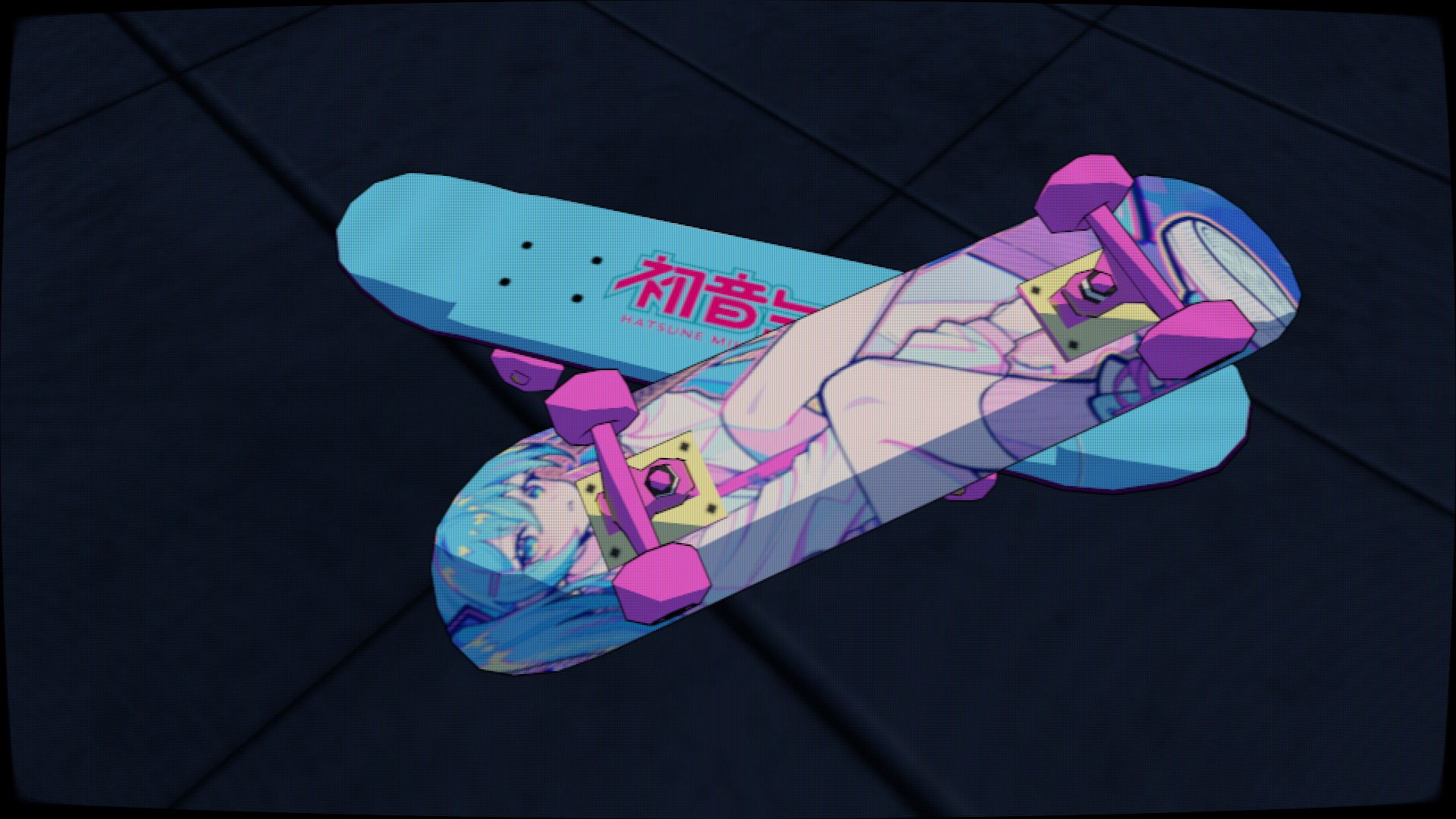 Hatsune Miku skateboard Mod for Bomb Rush Cyberfunk | BRC Mods
