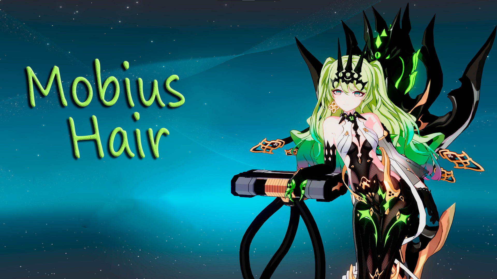 Mobius Hair (from Daugther of Corals) Mod for Honkai Impact 3rd | Hi3 Mods