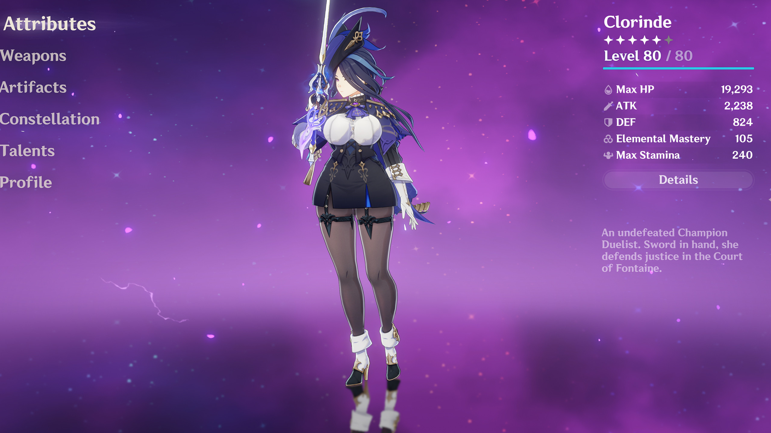 Bustier Playable Clorinde! Mod for Genshin Impact | GI Mods