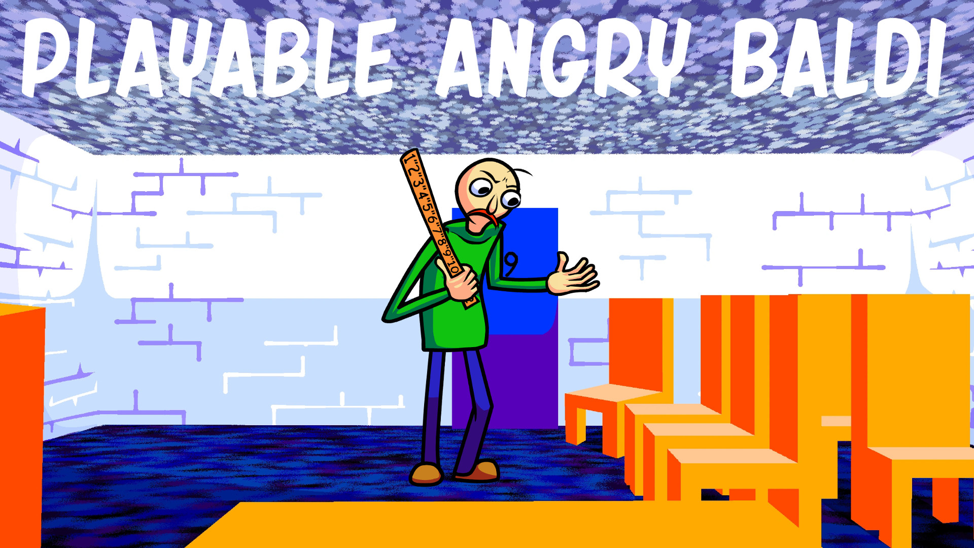 Playable Angry Baldi Mod for Friday Night Funkin' | FNF Mods