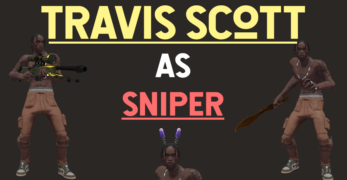 Travis Scott as Sniper Mod for Team Fortress 2 | TF2 Mods