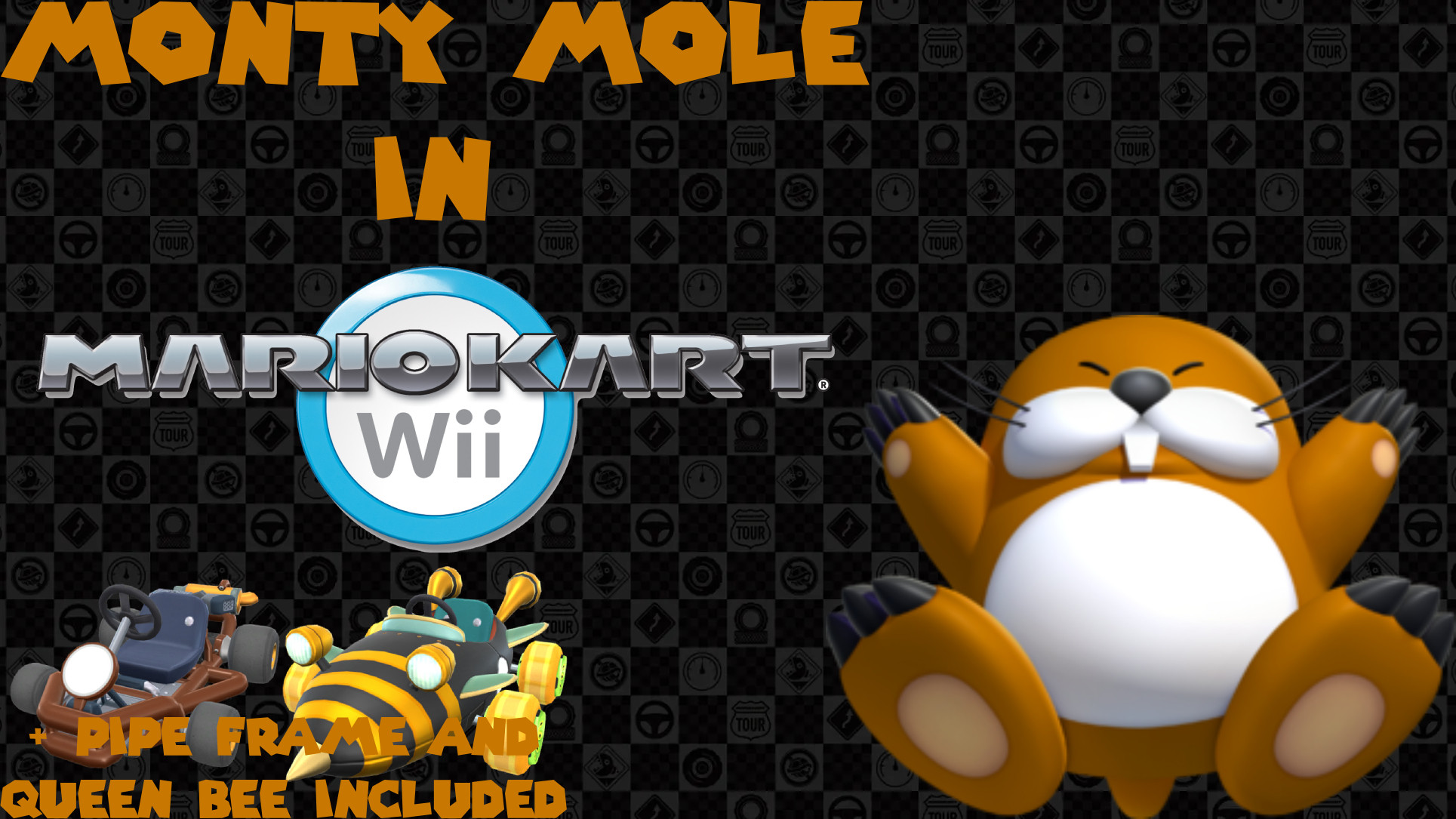 Monty Mole (Tour-accurate size) Mod for Mario Kart Wii | MKWii Mods