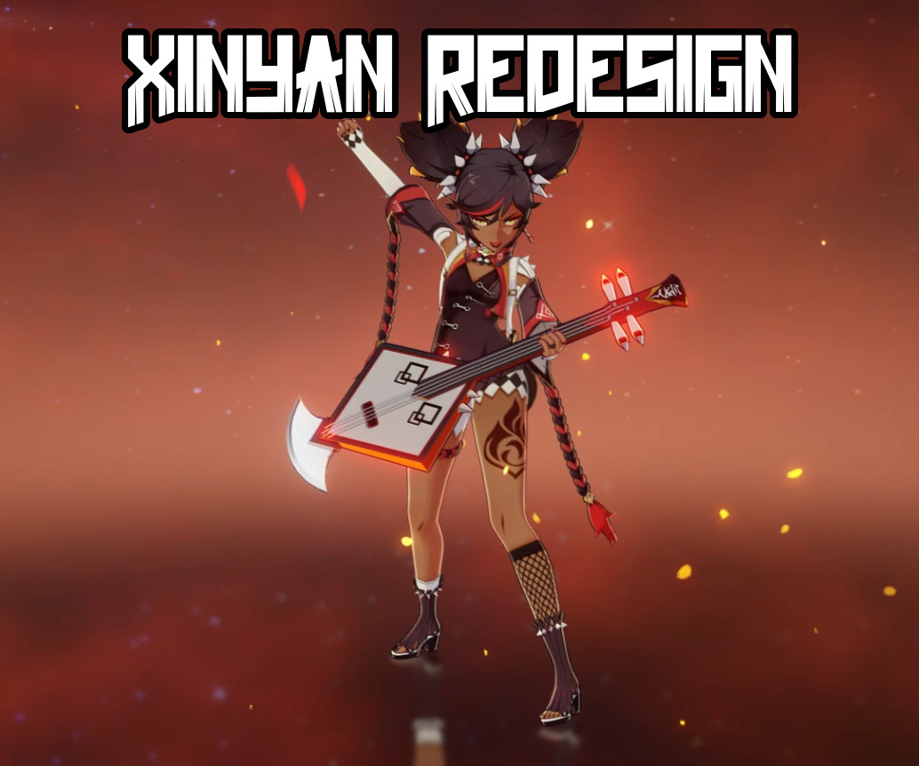Insert A Name's Xinyan Design Mod for Genshin Impact | GI Mods