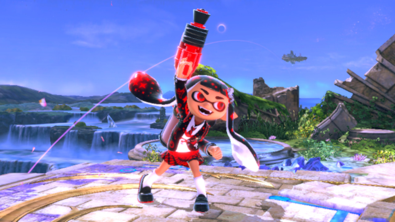 Inkling Girl Black and Red Mod for Super Smash Bros. Ultimate | SSBU Mods
