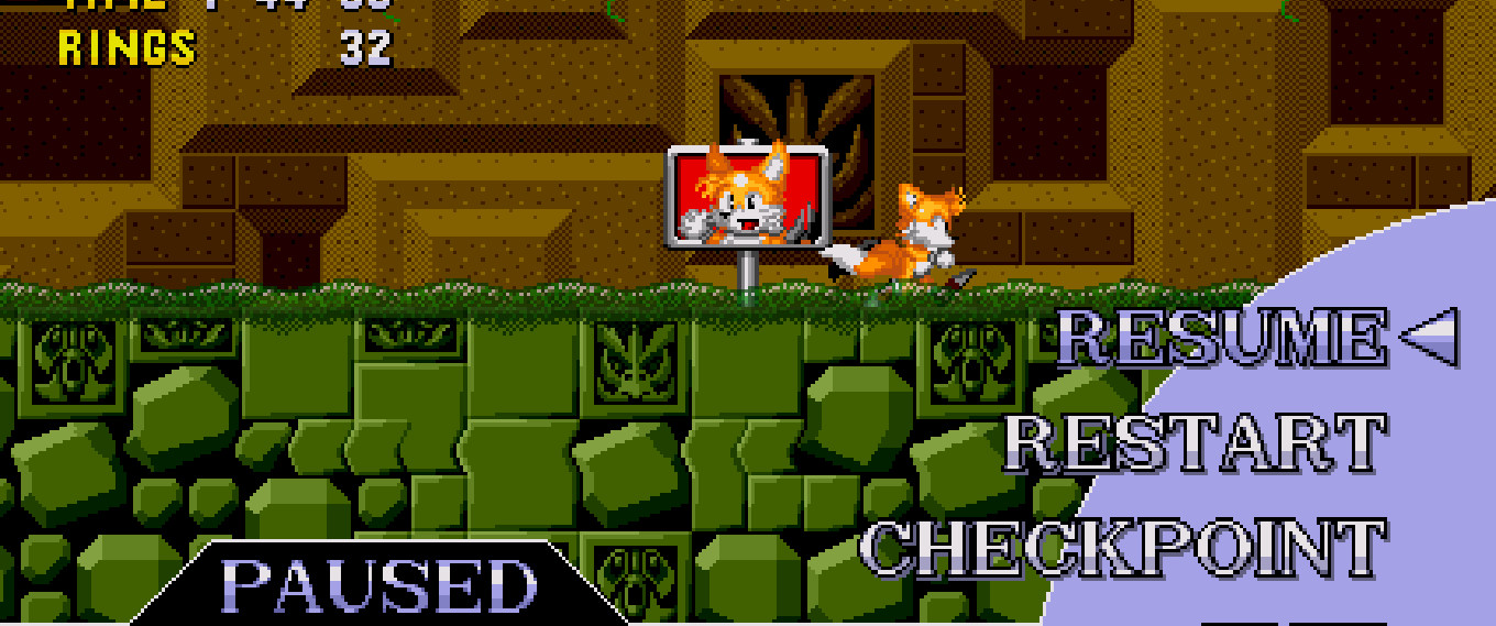 Sweet's Tails in Sonic 1 Forever Mod for Sonic the Hedgehog Forever ...