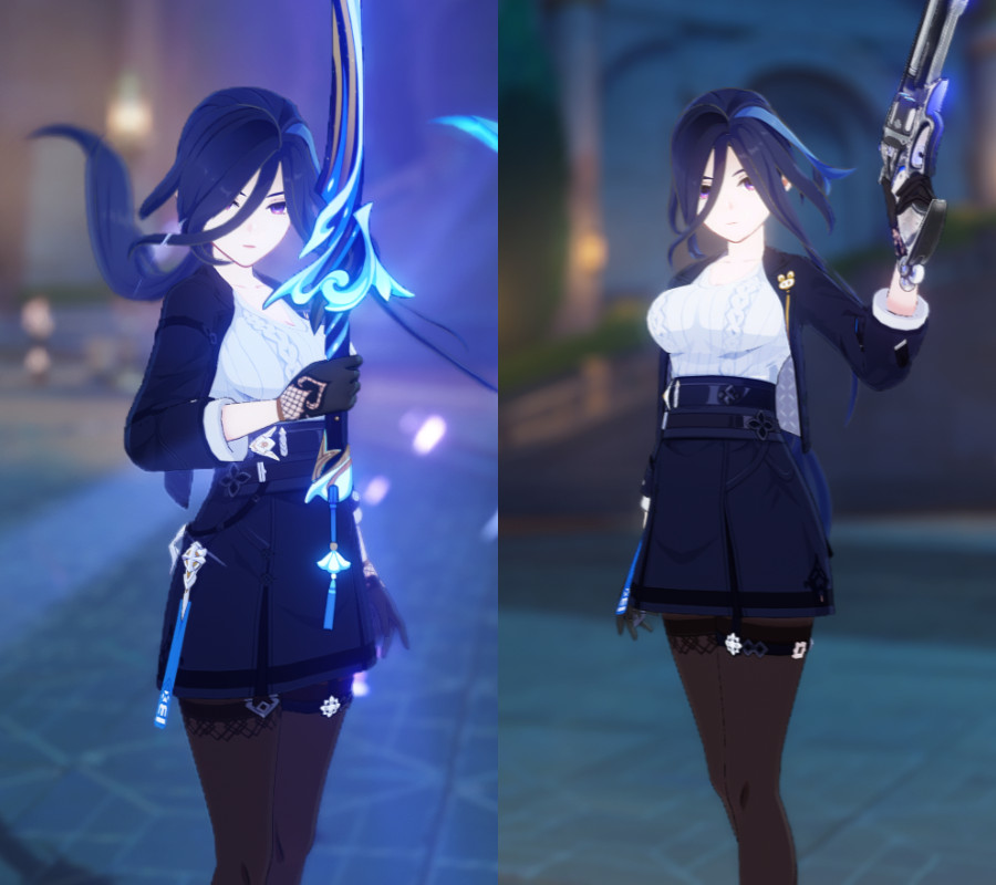 Clorinde Bronya outfit Mod for Genshin Impact | GI Mods