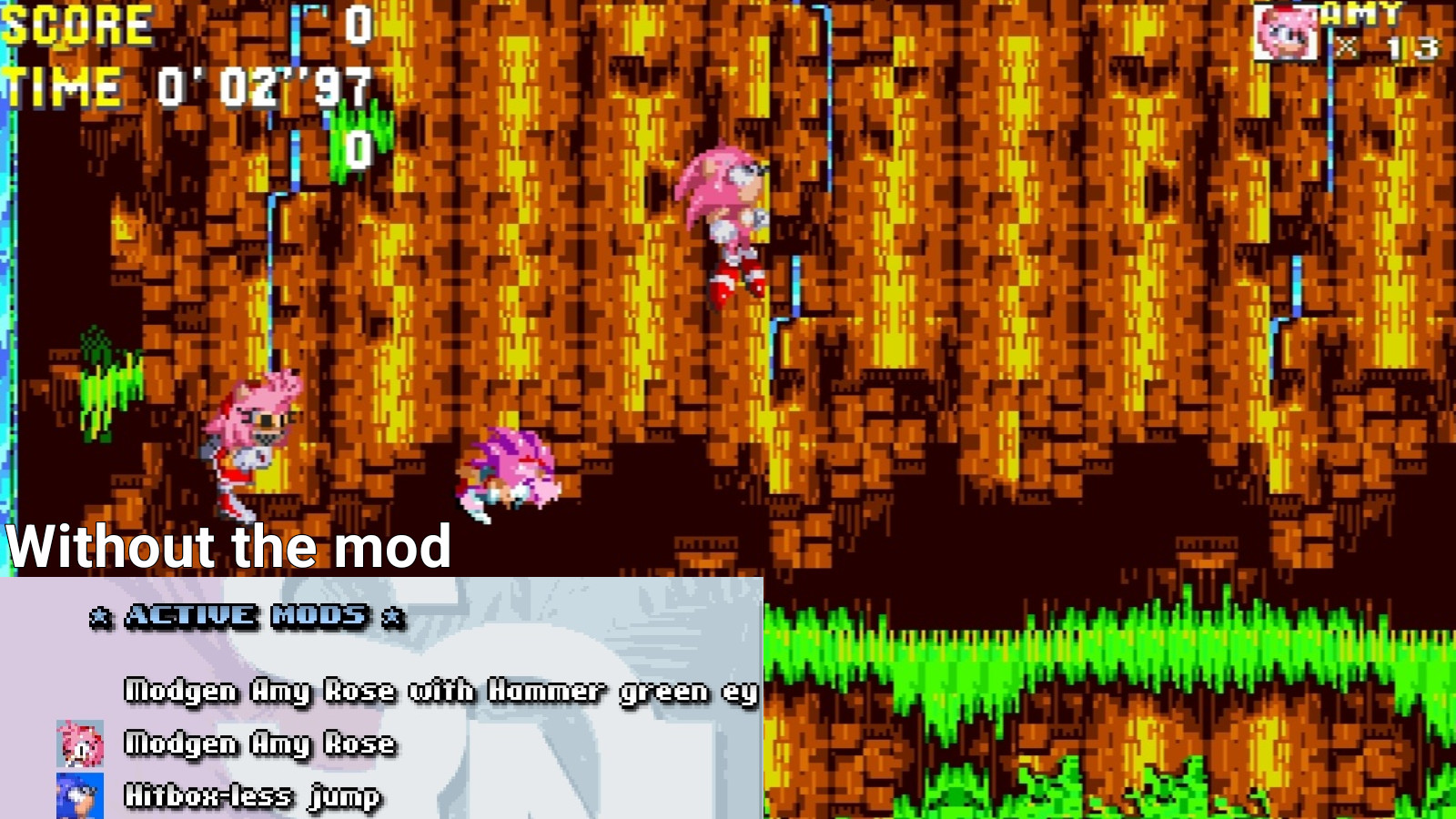 Modgen Amy Moveset Mods Compatibility/Support Mod for Sonic 3 A.I.R ...