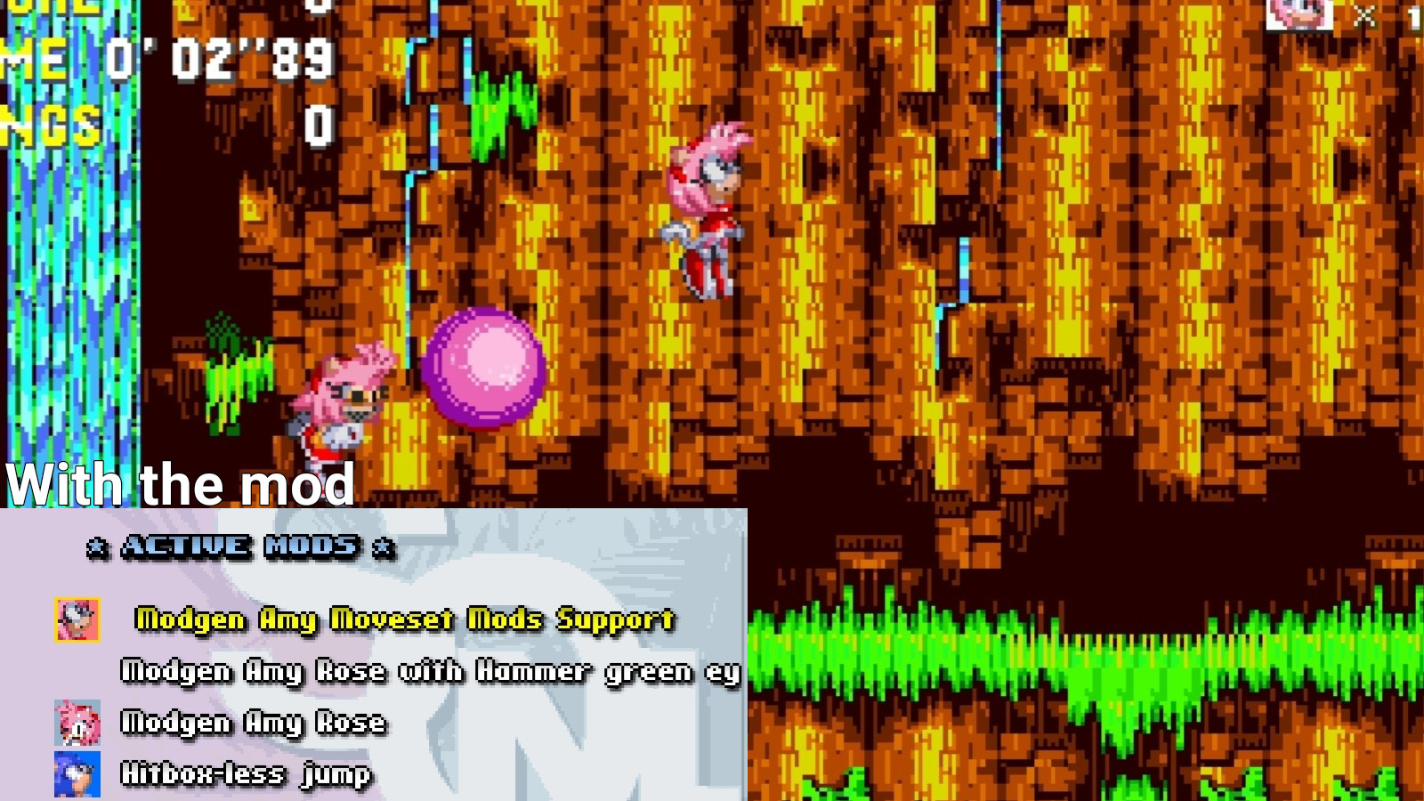 Modgen Amy Moveset Mods Compatibility/Support Mod for Sonic 3 A.I.R ...