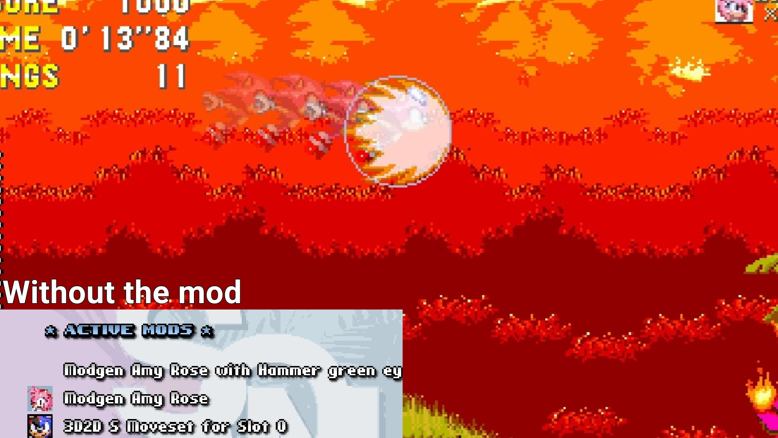 Modgen Amy Moveset Mods Compatibility/Support Mod for Sonic 3 A.I.R ...