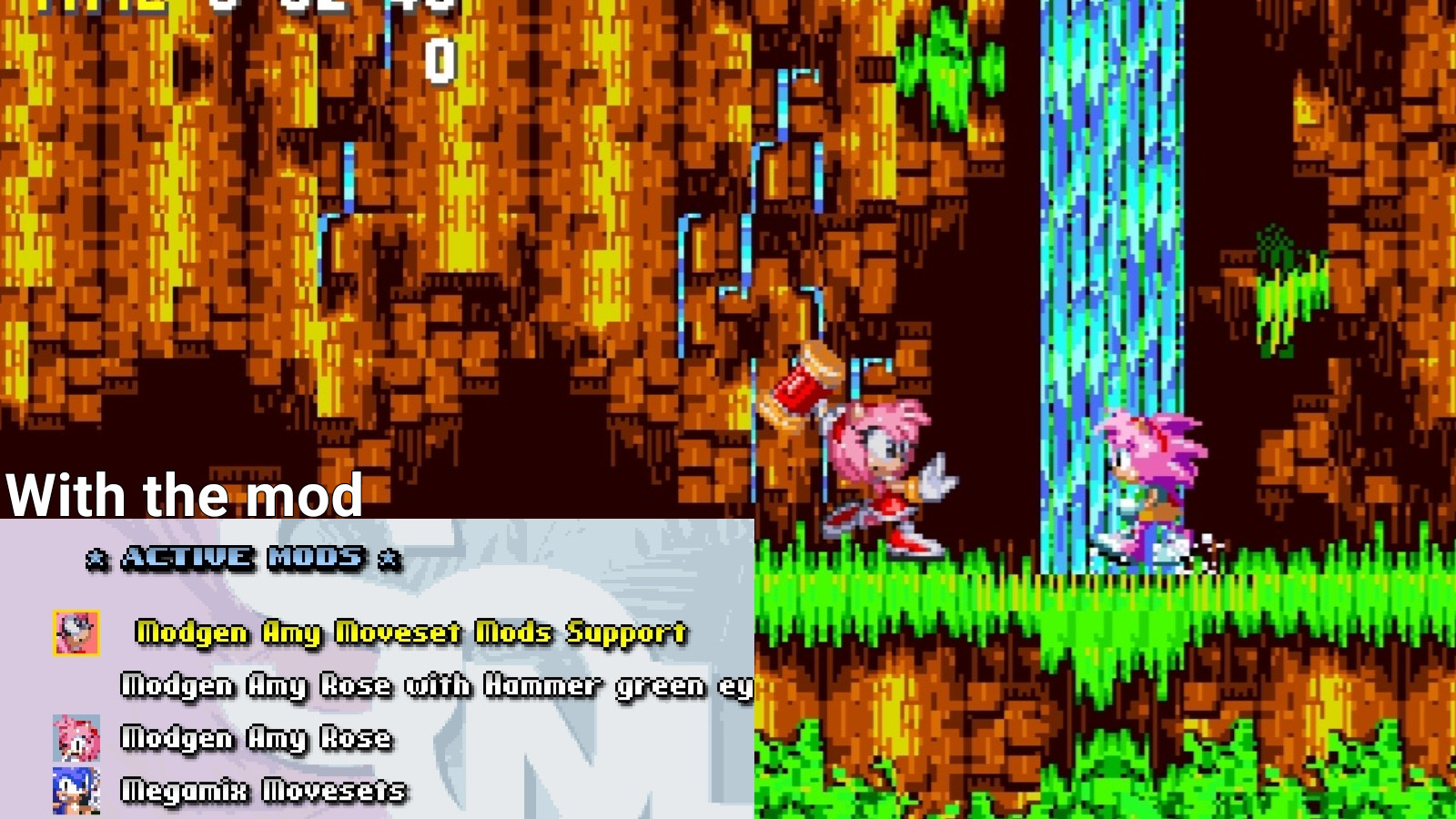 Modgen Amy Moveset Mods Compatibility/Support Mod for Sonic 3 A.I.R ...