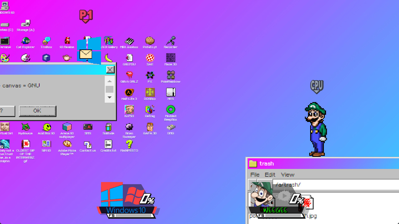 Acid Desktop (Windows 93) Mod for Super Smash Bros. Crusade | SSBC Mods