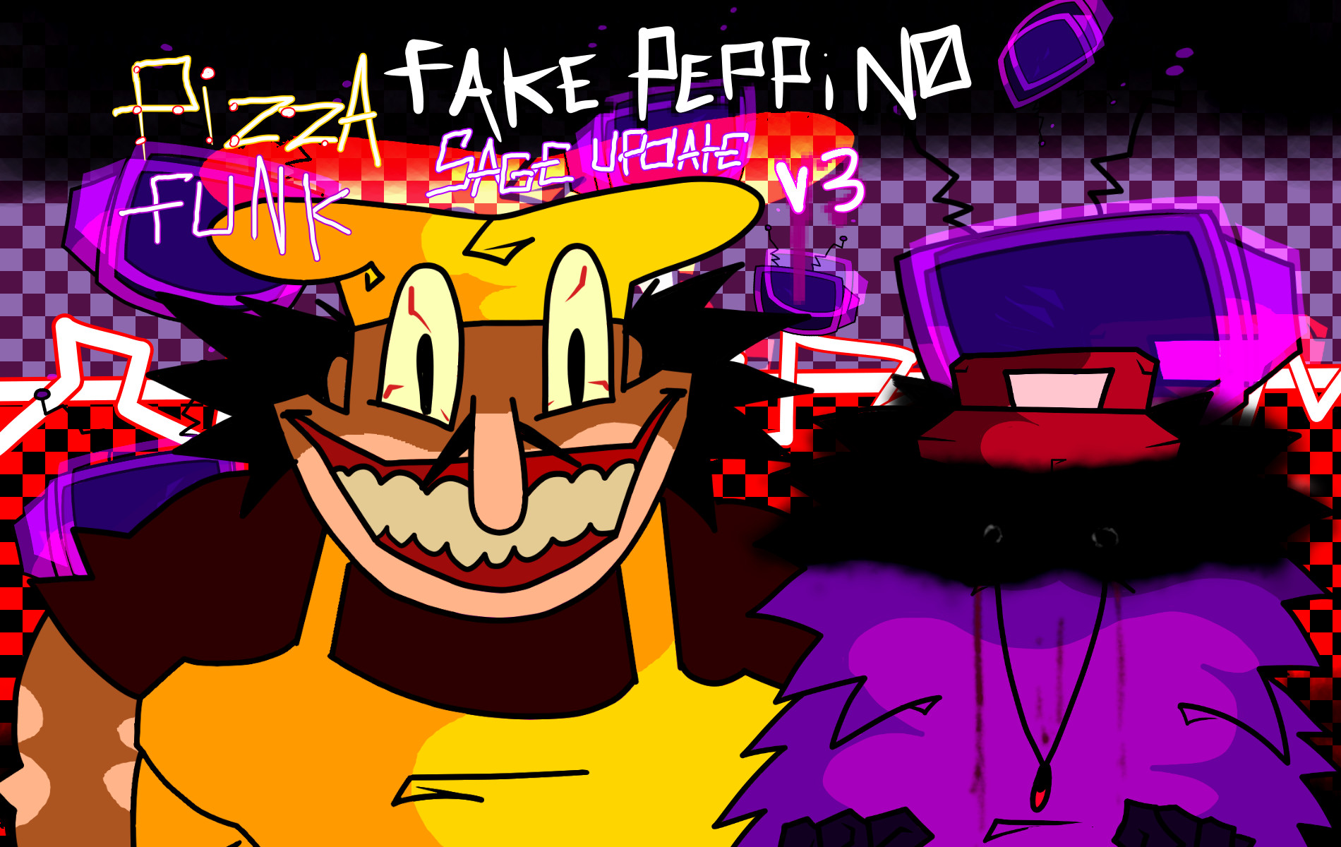 VS FAKE PEPPINO V3 (SAGE UPDATE) Mod for Friday Night Funkin' | FNF Mods