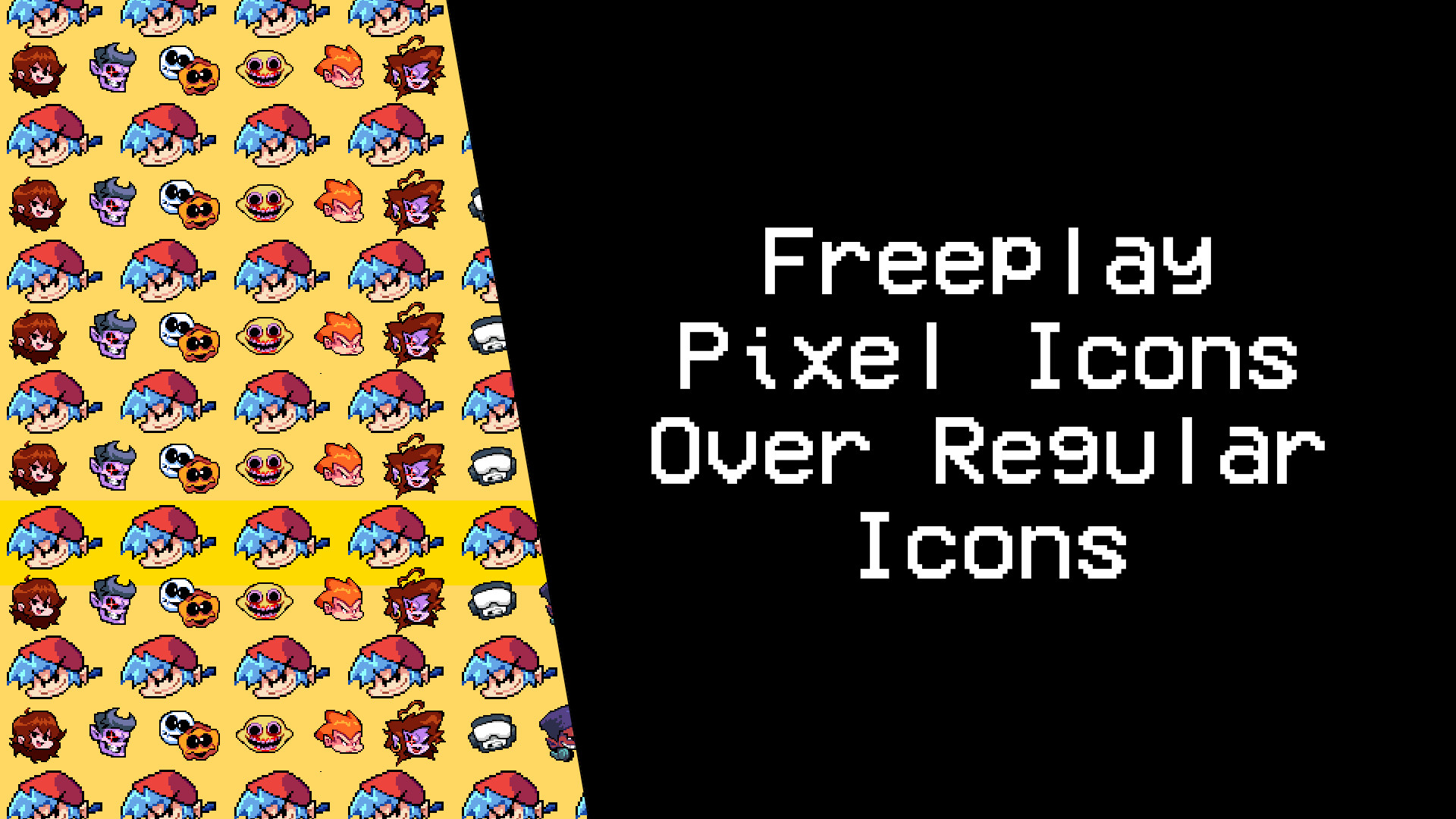 Freeplay Icons Over Regular Icons Mod for Friday Night Funkin' | FNF Mods