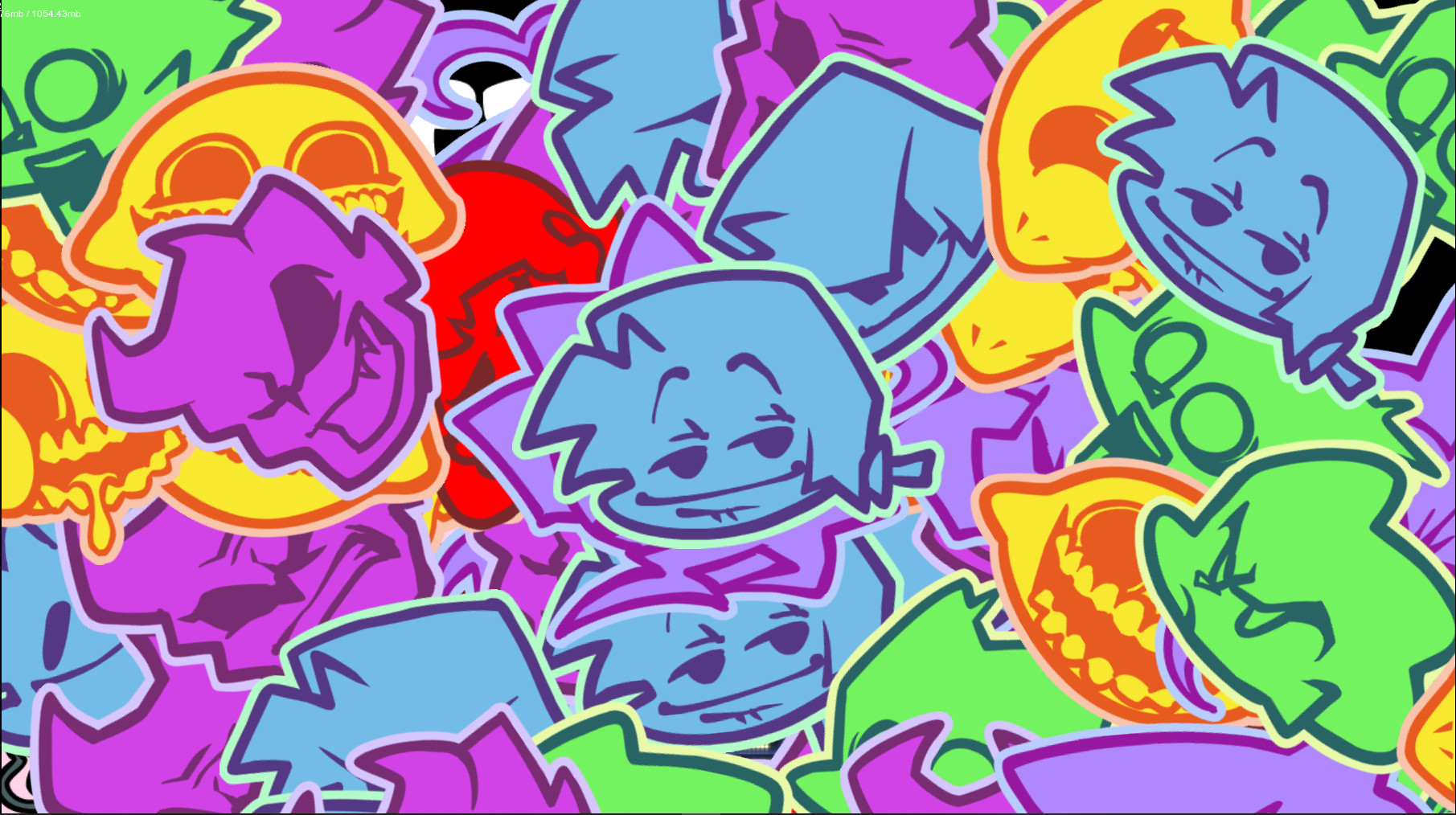 FNF Sticker Icons Mod for Friday Night Funkin' | FNF Mods