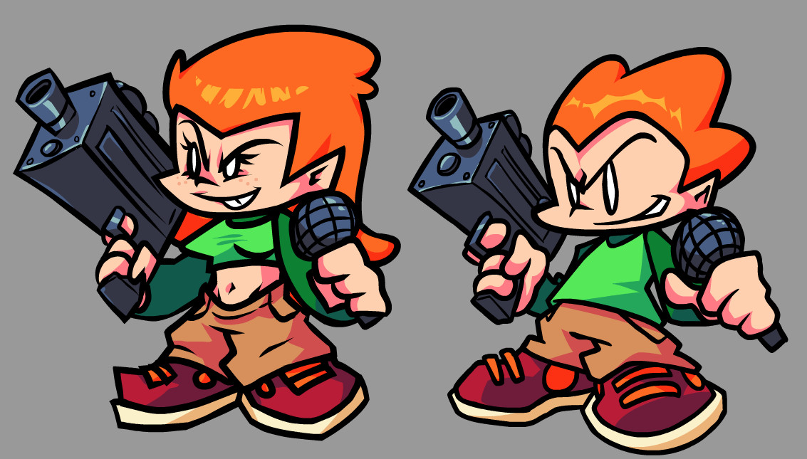 Trans Female Pico Skin Mod for Friday Night Funkin' | FNF Mods