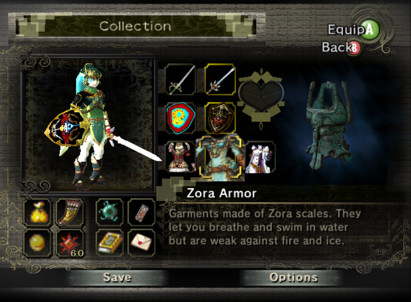 Brave Eirika Fire Emblem Zora Armor Mod For The Legend Of Zelda