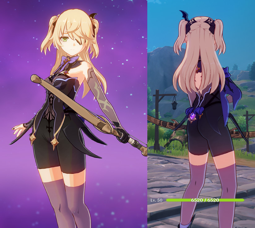 Fischl Bike Shorts Mod for Genshin Impact | GI Mods