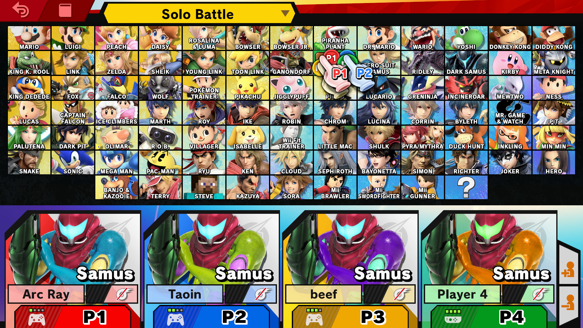 Fusion Suit recolors + adjusted versions Mod for Super Smash Bros ...