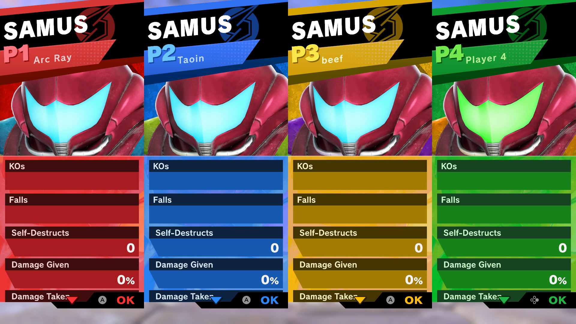 Fusion Suit recolors + adjusted versions Mod for Super Smash Bros ...
